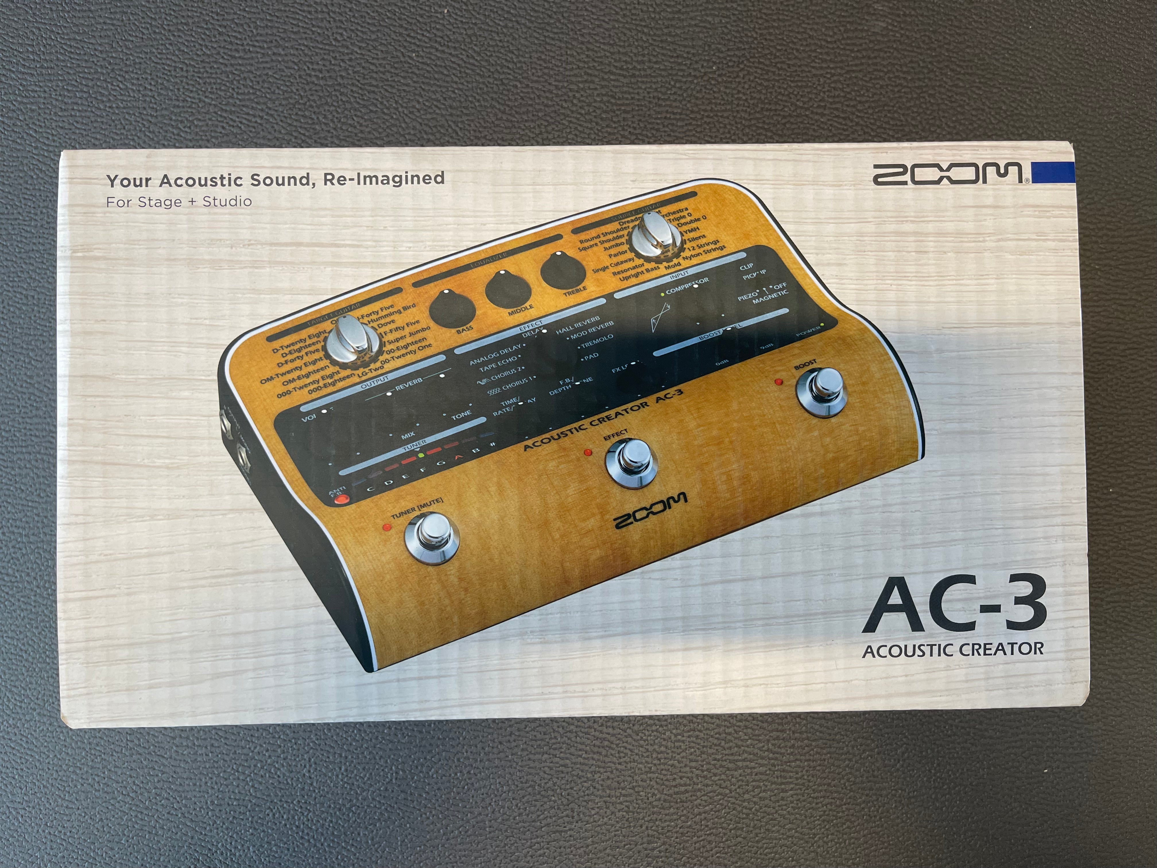 ZOOM AC-3 Acoustic Effects and Amp Simulator – Classic Guitars and Amps