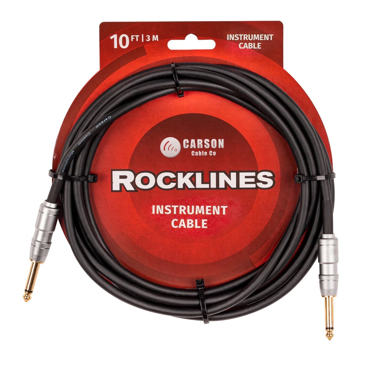 Carson Rocklines Guitar Cable, Black – Classic Guitars and Amps